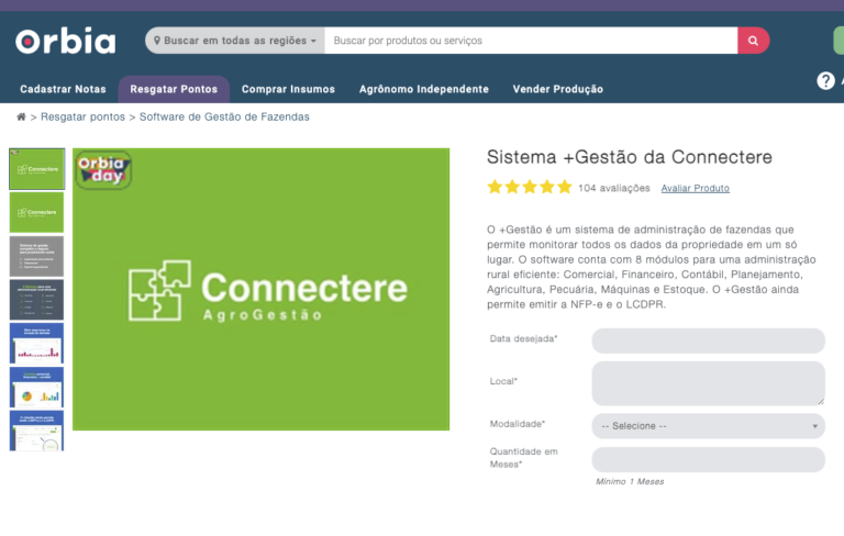 Connectere e a nova funcionalidade em parceria com a Orbia